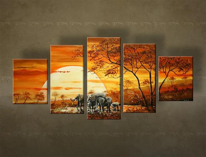 Ručně malovaný obraz na zeď AFRIKA FB330E5