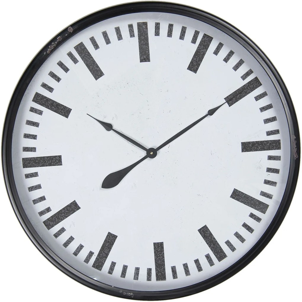 Kovové retro hodiny - Ø 80*10 cm / 1*AA