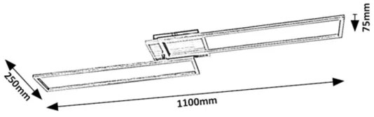 Rabalux 71015 - LED Stmívatelné svítidlo BENEDICK LED/40W/230V Wi-Fi Tuya + DO