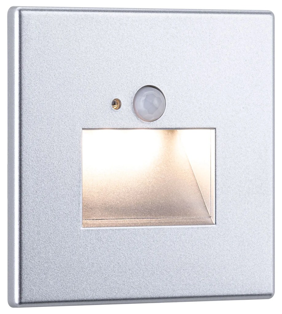 Paulmann 93134 Edge Quadro, svítidlo do stěny se senzorem, 1x1,2W LED 2700K, matný chrom, 8x8cm