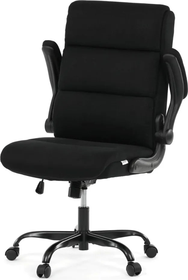 Kancelářské křeslo KA-K3104 BK, houpací mechanismus, černá látka (67 x 68) cm černá