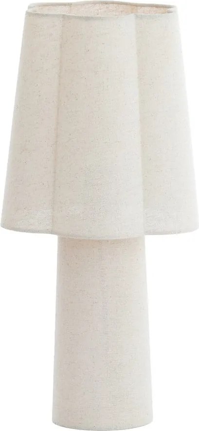 Bílá stolní lampa s textilním stínidlem (výška 50 cm) Musaby – Light & Living