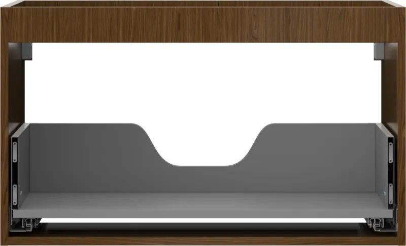 Mexen Box-A, závěsná skříňka 80 cm, 1 zásuvka, ořech, 91AX0-0800-470-1-86