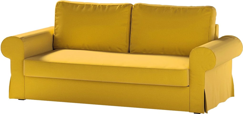 Potah na pohovku IKEA Backabro, 3-místná, rozkládací barva žlutá látka sametová