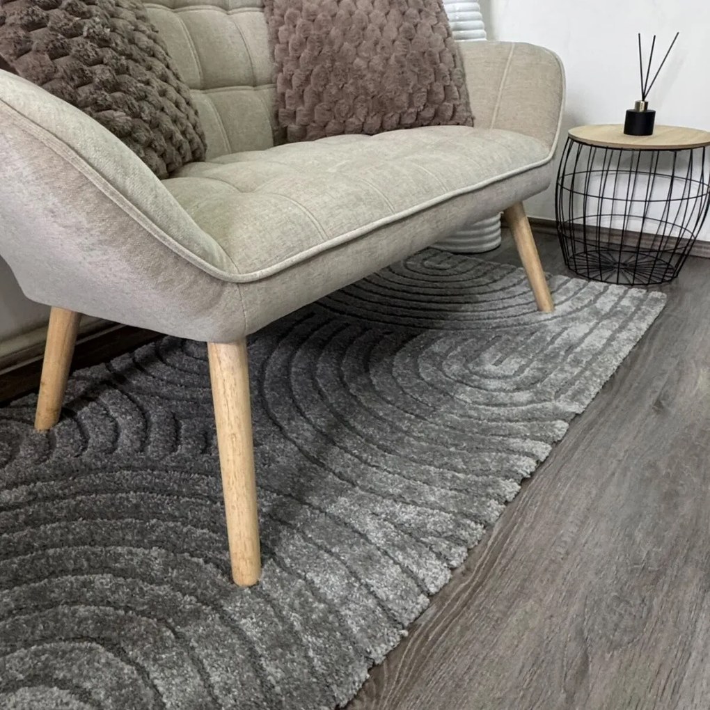 ELLE Decoration, Kusový koberec New York 105085 Grey, 120x170, šedá, obývací pokoj