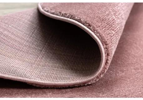 koberec kulatý SOFTY Jednotný, Jednobarevný, růžový velikost kruh 150 cm | krásné koberce cz