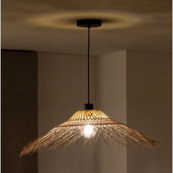 Brilagi - LED Lustr na lanku CERIA BOHO 1xE27/40W/230V pr. 70 cm bambus