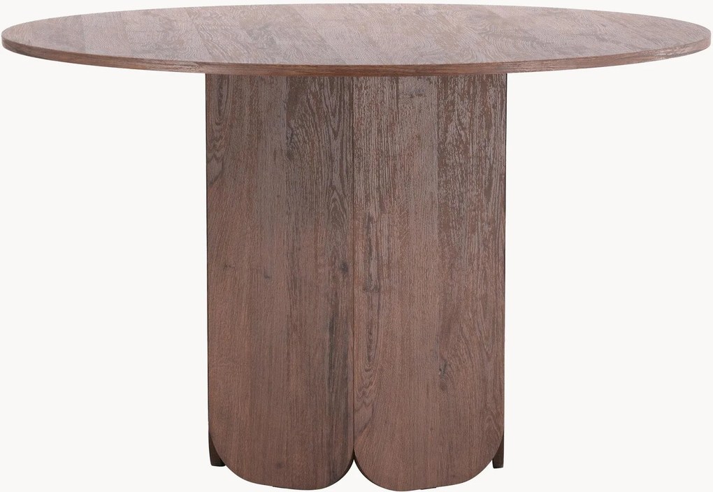 Kulatý jídelní stůl's dřevěným vzhledem Tekla, Ø 120 cm