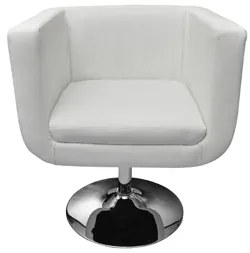 Lounge křeslo Tina bílé