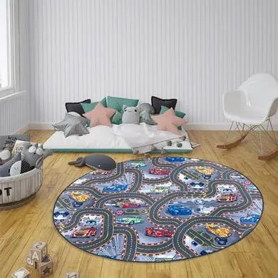 Hanse Home, Dětský kusový koberec Play 105204 kruh, 200x200 (průměr) kruh, vícebarevná, dětský pokoj
