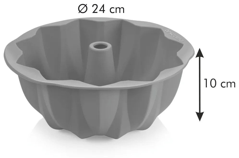 TESCOMA Bábovka vysoká DELÍCIA SiliconPRIME ø 24 cm, rozeta