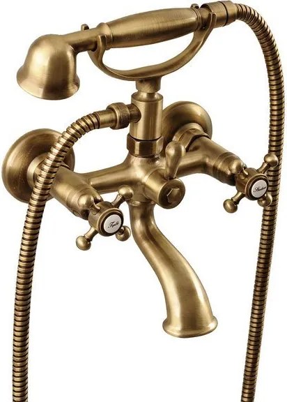 Sapho Sapho, ANTEA nástěnná vanová baterie kompletní, bronz