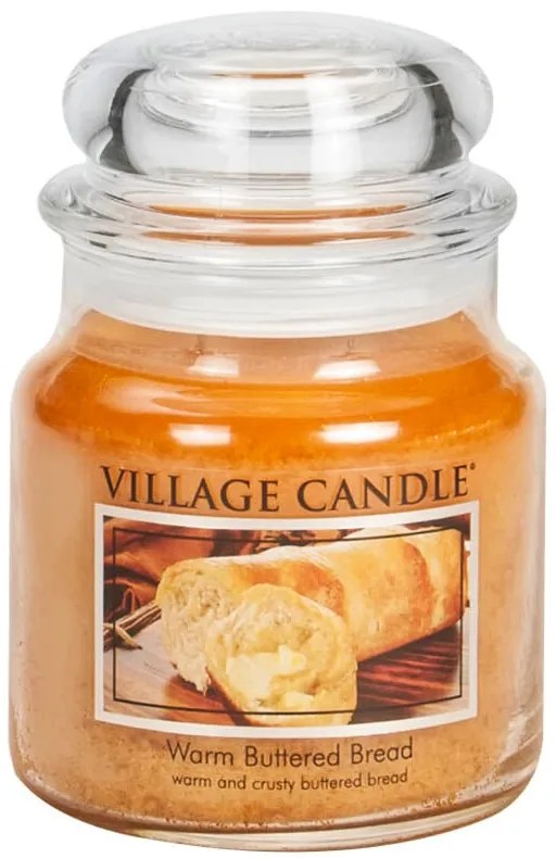 Village Candle Vonná svíčka ve skle - Warm Buttered Bread-Teplé máslové houstičky, střední