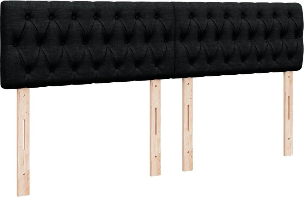 Box spring postel s matrací černá 180x200 cm textil 3288276
