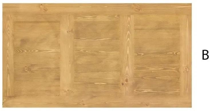 ARTEN Rustikální jídelní stůl POPRAD MES02B - borovice (světlý vosk/tmavý vosk) ROZMĚR: (š/h/v) 180 x 90 x 76 cm
