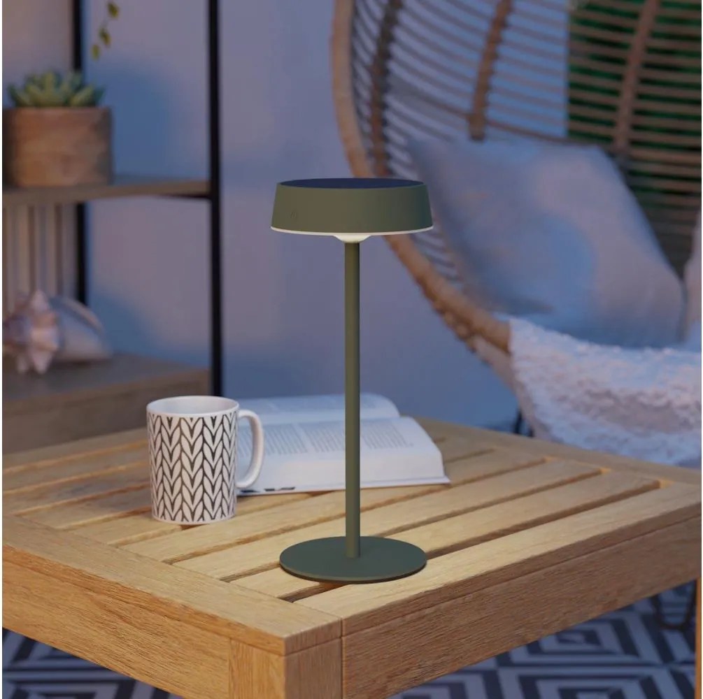 Eglo 75878-LED St. solár. nab. stolní lampa SIMERI LED/3W/5V 1800mAh IP44 zelená