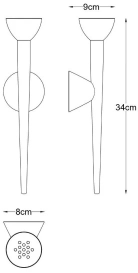 Zuma Line W0603-01A-F7B1 - LED Nástěnné svítidlo BOSTON LED/5W/230V zlatá