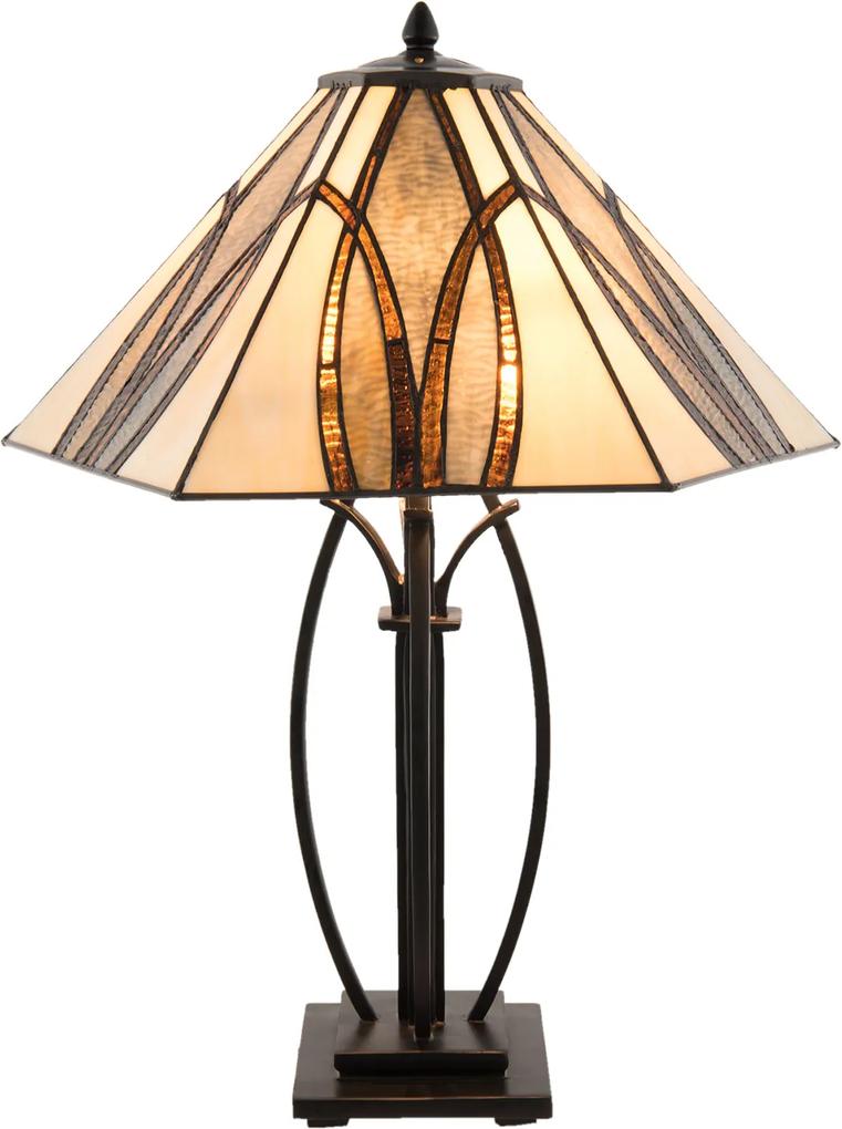 Clayre &amp; Eef Stolní lampa Tiffany  - 51*44*66 cm  E27/2x60 W