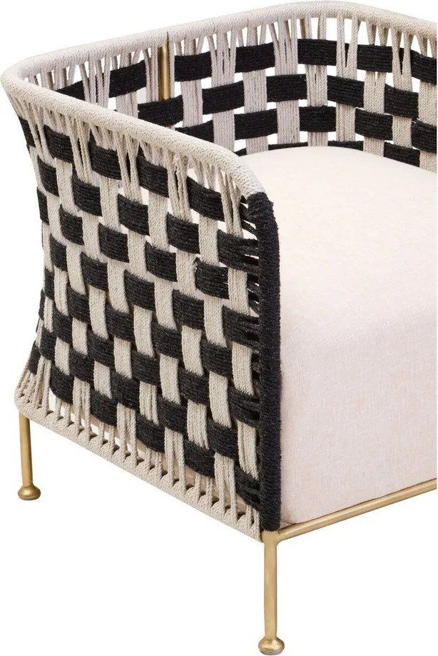 Černobílé křeslo Satna – Premier Housewares