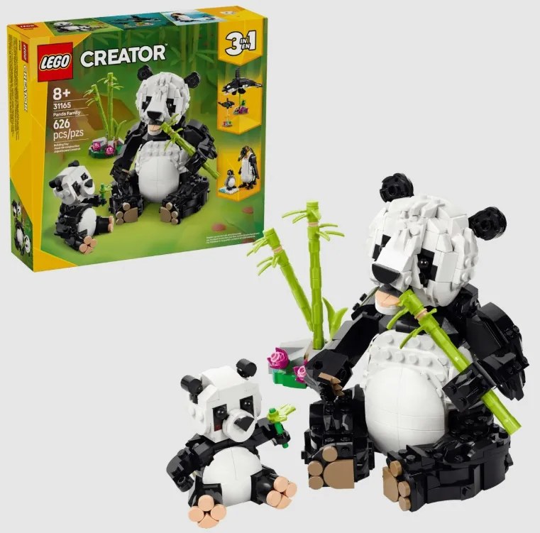 LEGO Creator 31165 Divoká zvířata: Pandí rodinka