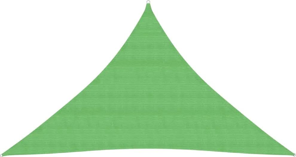 vidaXL Stínící plachta 160 g/m² 3,5 x 3,5 x 4,9 m HDPE [311202] Barva: světle zelená