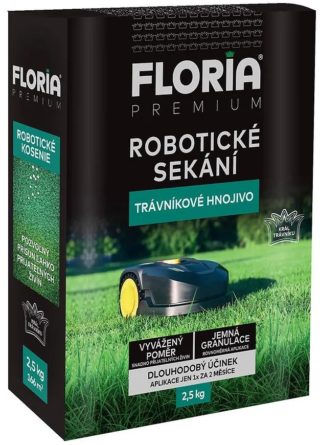 Floria trávníkové hnojivo pro robotické sekání 2,5 kg