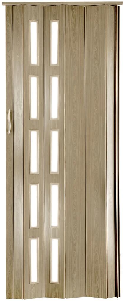 STANDOM - STANDOM Shrnovací dveře prosklené ST6 Dub sonoma 94,5 cm