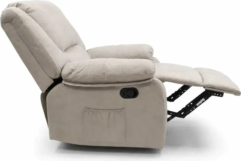 LuxuryForm DESIGN Televizní křeslo VELORA s polohováním - šedé