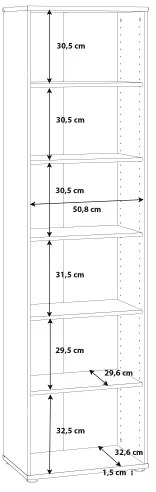 Knihovna URAN bílá