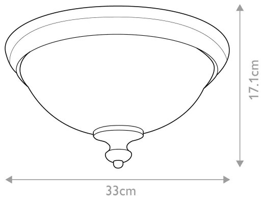 Feiss FE-PARKMAN-F-PN - Stropní svítidlo PARKMAN 2xE27/60W/230V