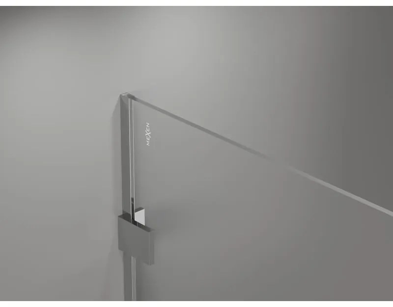 Mexen Lunar sprchová stěna pravá 110 x 200 cm, 8mm čiré sklo, chromová, 830-110-000-01-00-P