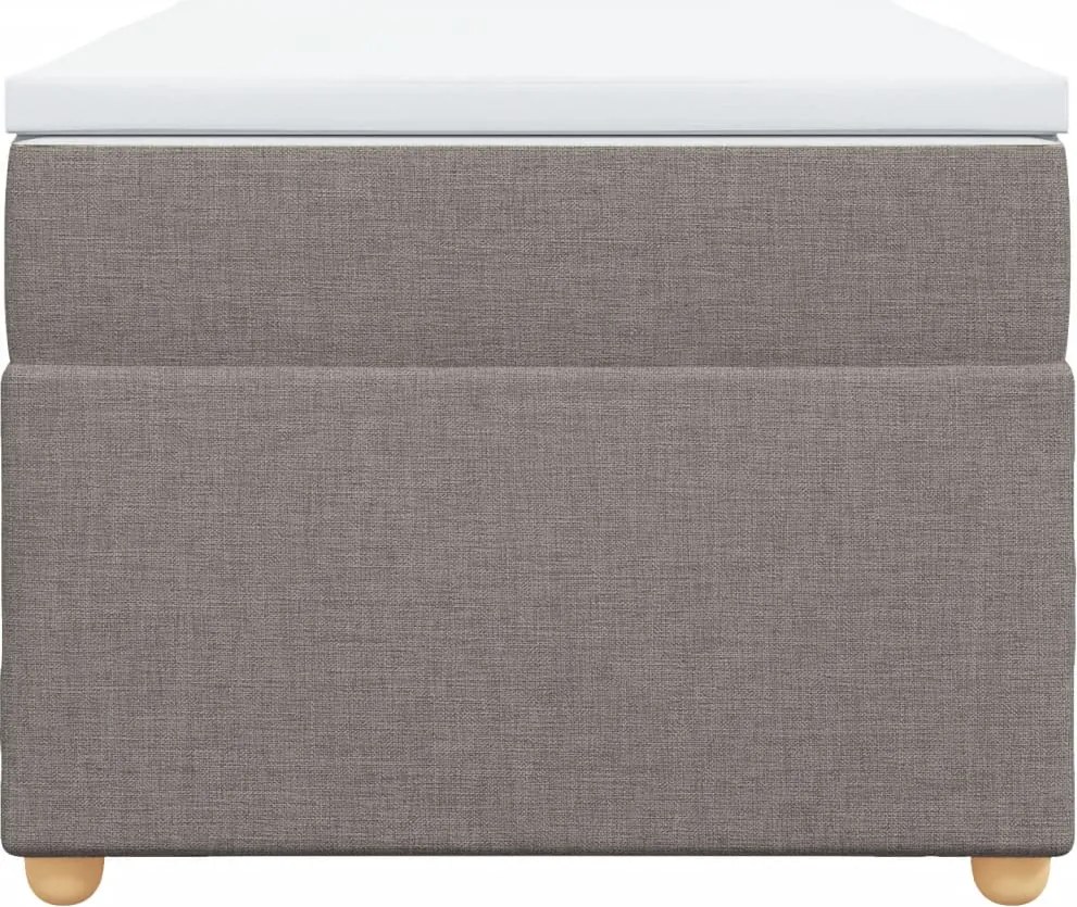 Box spring postel s matrací taupe 80x200 cm textil 3285335