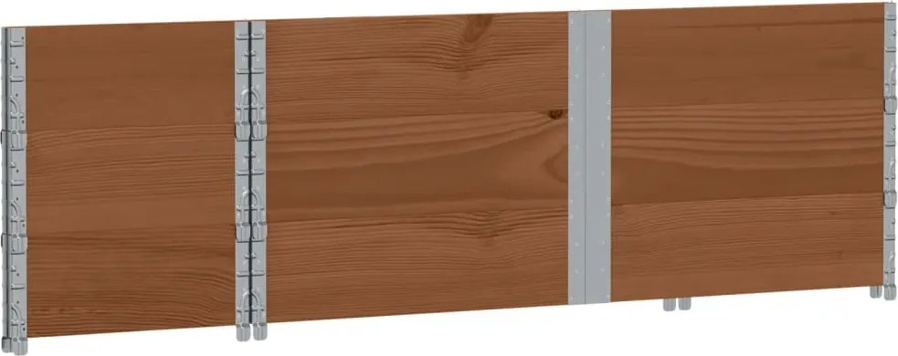 Zahradní truhlík hnědý 150 x 50 cm masivní borové dřevo 3295438