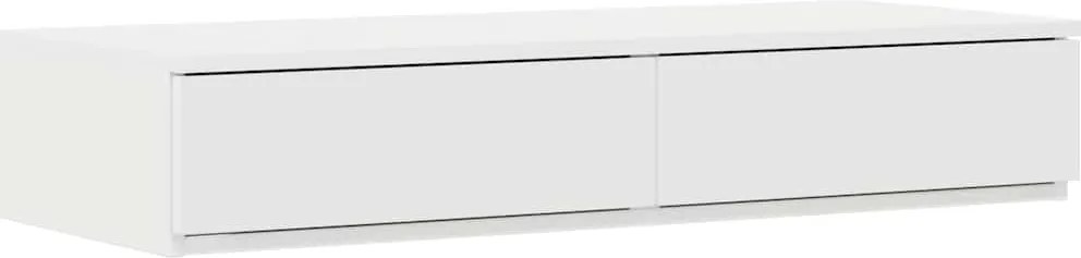 Rám postele s úložným prostorem Bílá 90 cm Kompozitní dřevo 3335605