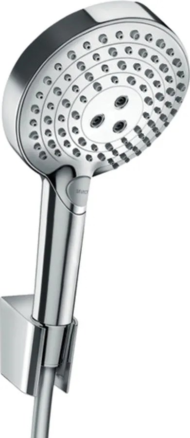 Hansgrohe Raindance Select S, sprchový set 120 3jet PowderRain s hadicí 1600 mm, chromová, HAN-27668000