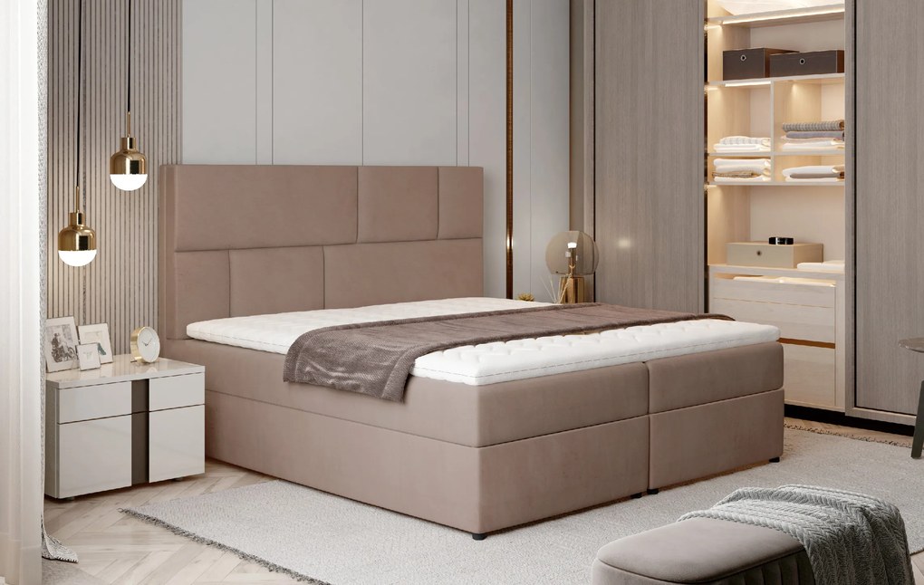 Boxspring Florence 145x210 Materiál / Dekor: Kronos 19