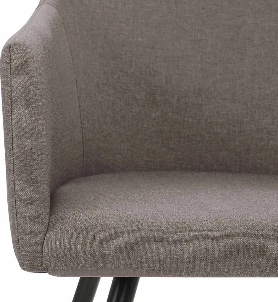 Otočné jídelní židle 4 ks taupe textil 3065680