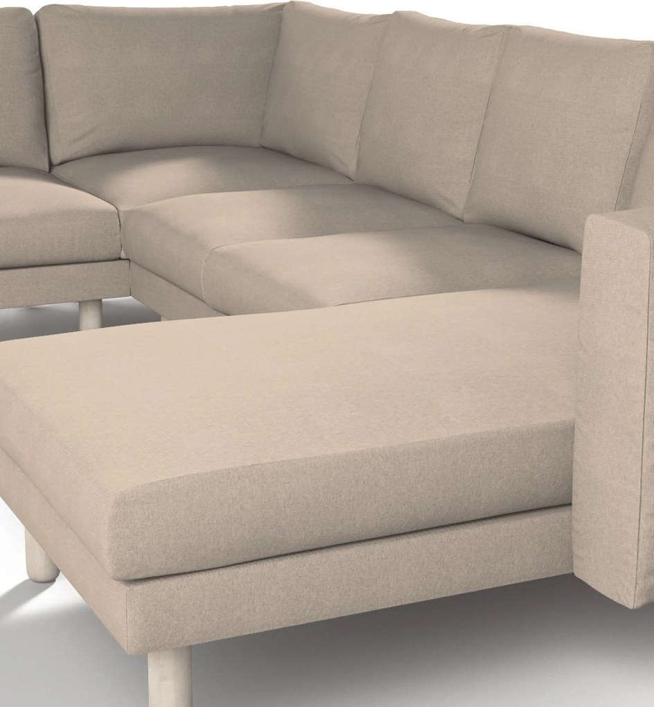 Potah na pohovku IKEA Norsborg rohová, 5-místná se šezlongem barva béžová látka pletený vzor