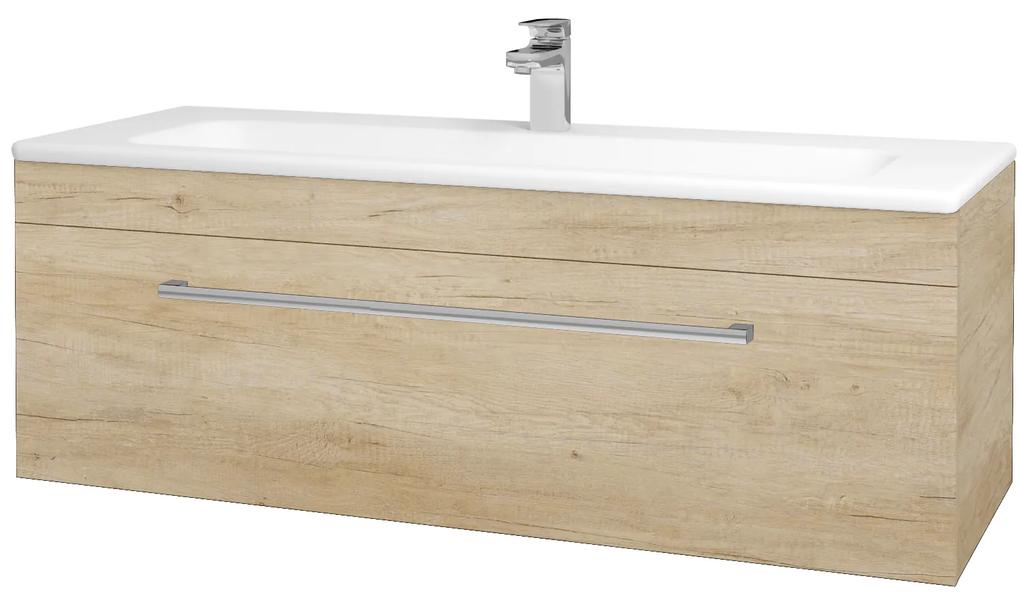 Dřevojas Koupelnová skříň ASTON SZZ 120 Varianta: N01 Bílá lesk / Úchytka T05 / N08 Cosmo