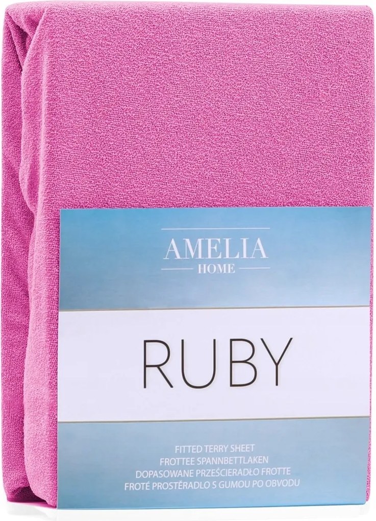 Ameliahome Ruby Prostěradlo Klasický Styl Froté Materiál 200-220x200-