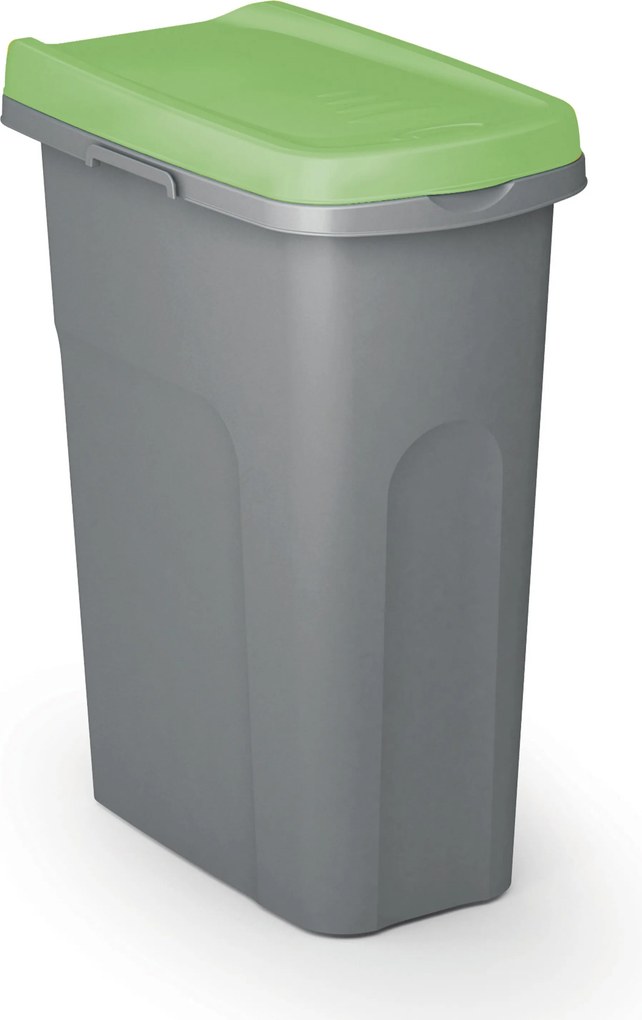 Odpadkový koš šedá/zelená plast 25L