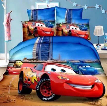 3-dílné ložní povlečení Marvel a Disney Varianta: Cars C06