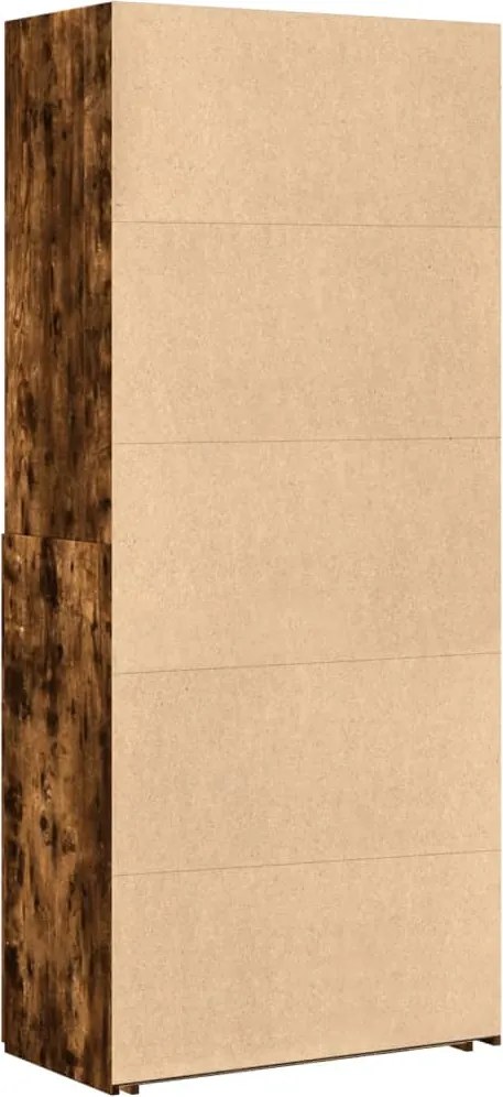 Skříň highboard kouřový dub 80 x 42,5 x 185 cm kompozitní dřevo 3281382