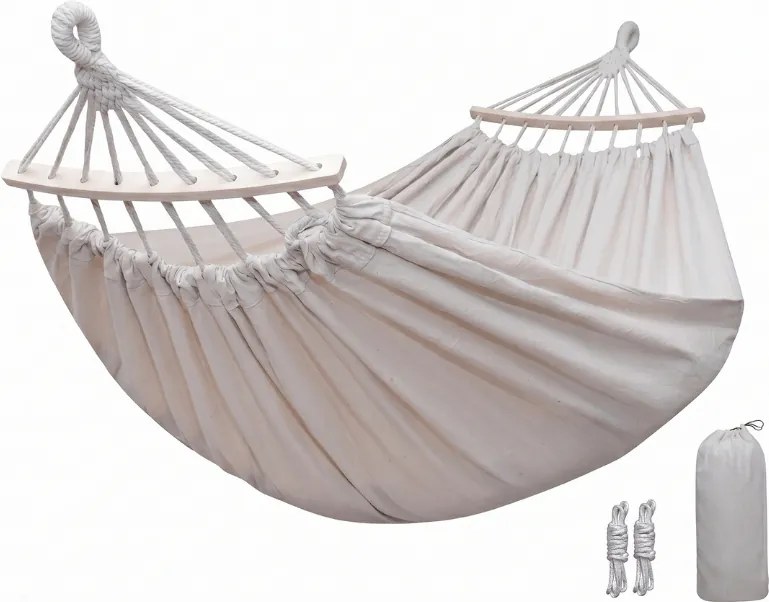 Houpací síť ZENVIO COMFORT 200x80 cm, bílá + taška zdarma