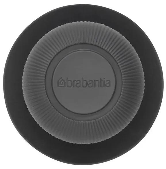 Brabantia SINK SIDE Kartáč se zásobníkem na mycí prostředek 10,5x8,5x8,5 cm - tmavá šedá