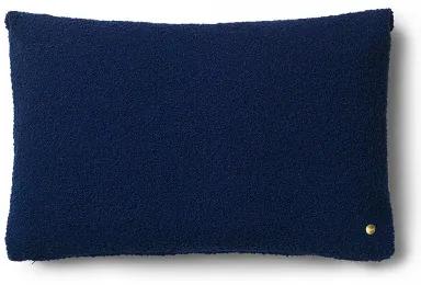 Clean Cushion Wool Boucle deep blue Ferm Living