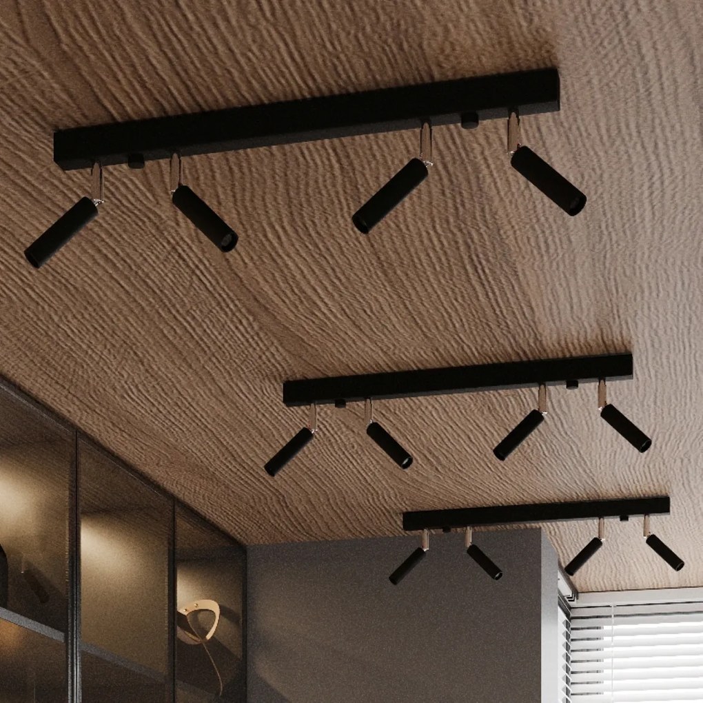 Sollux Lighting Stropní svítidlo EYETECH 4 černé