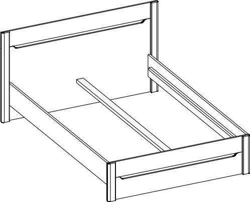 Casarredo - Komfort nábytek Postel DESJO 50, 140x200, dub sanremo