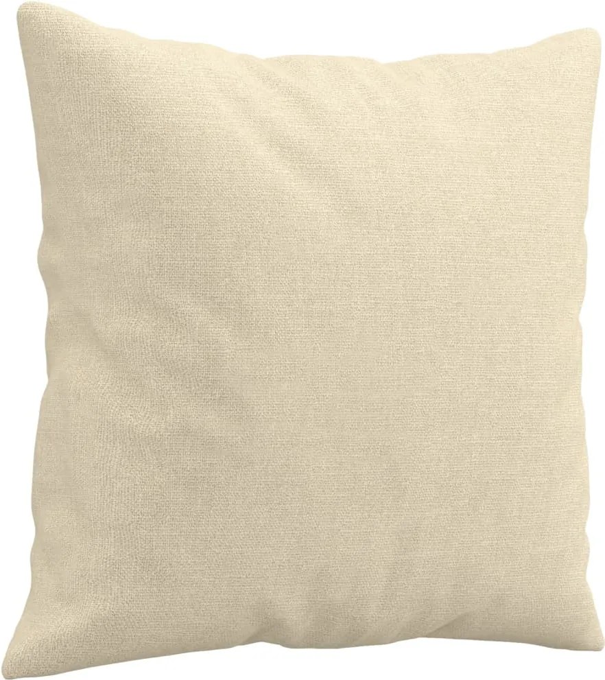 2místná pohovka s polštáři krémová 140 cm textil 3200911