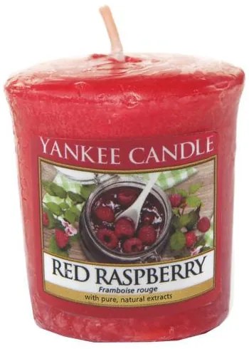 Yankee Candle Votivní svíčka Yankee Candle - Red Raspberry, červená barva, růžová barva, vosk